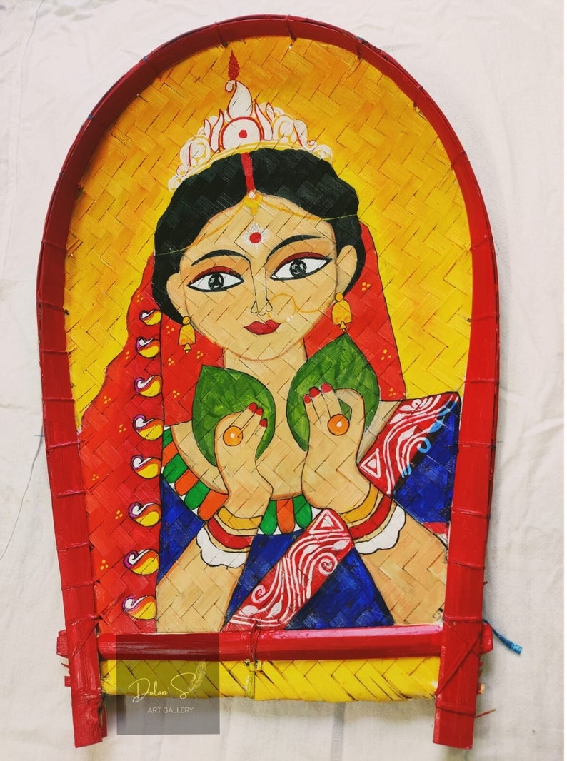 Buy Bengali Wedding Bou Kulo Wall Kulo Art Hand-painted Bou Kulo Wall ...
