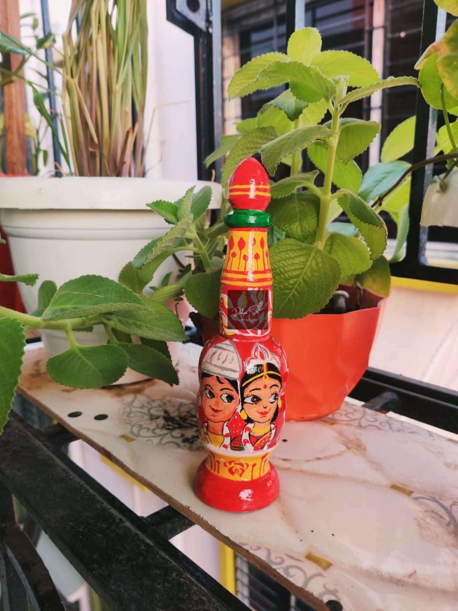 Bengali Wedding Bou Kulo | Wall Kulo Art | Hand-painted Bou Kulo | Wall ...