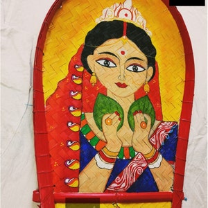 Bengali Wedding Bou Kulo | Wall Kulo Art | Hand-painted Bou Kulo | Wall ...