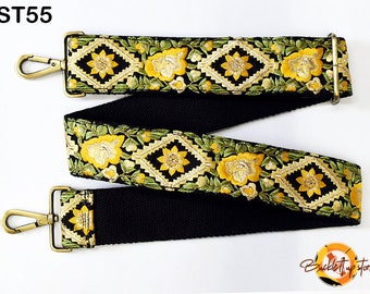 Embroidered Purse Strap Crossbody Strap for Purses Boho Bage Strap ...