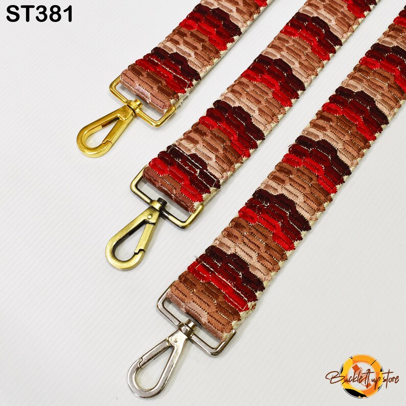 Embroidery Replacement Strap Embroidered Purse Strap Crossbody Strap ...