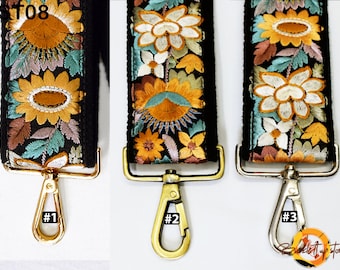 Embroidered Purse Strap Crossbody Strap for Purses Boho Bage Strap ...