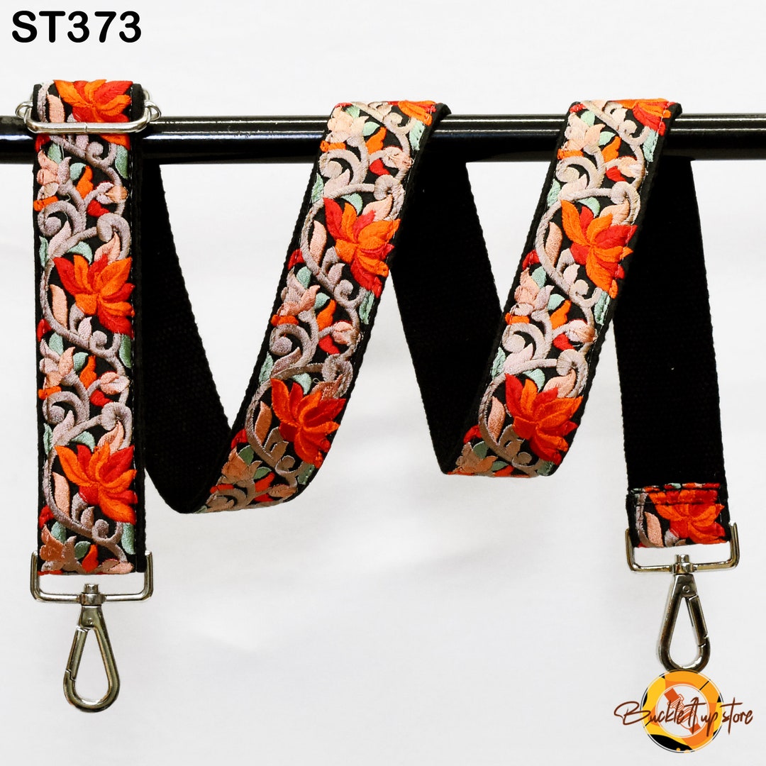 Embroidered Detachable Crossbody Strap for Purses Bags Embroidery ...