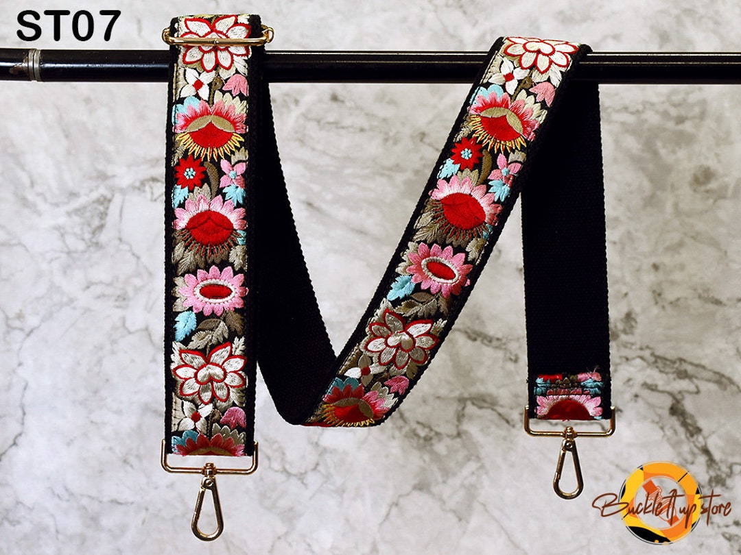 Embroidered Purse Strap Crossbody Strap for Purses Boho Bags Strap ...