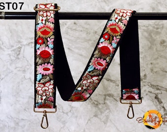 Embroidered Purse Strap Crossbody Strap for Purses Boho Bage Strap ...