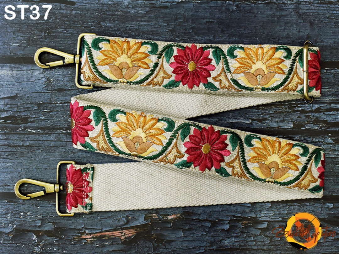 Embroidered Purse Strap Crossbody Strap for Purses Handbag Boho Bag ...