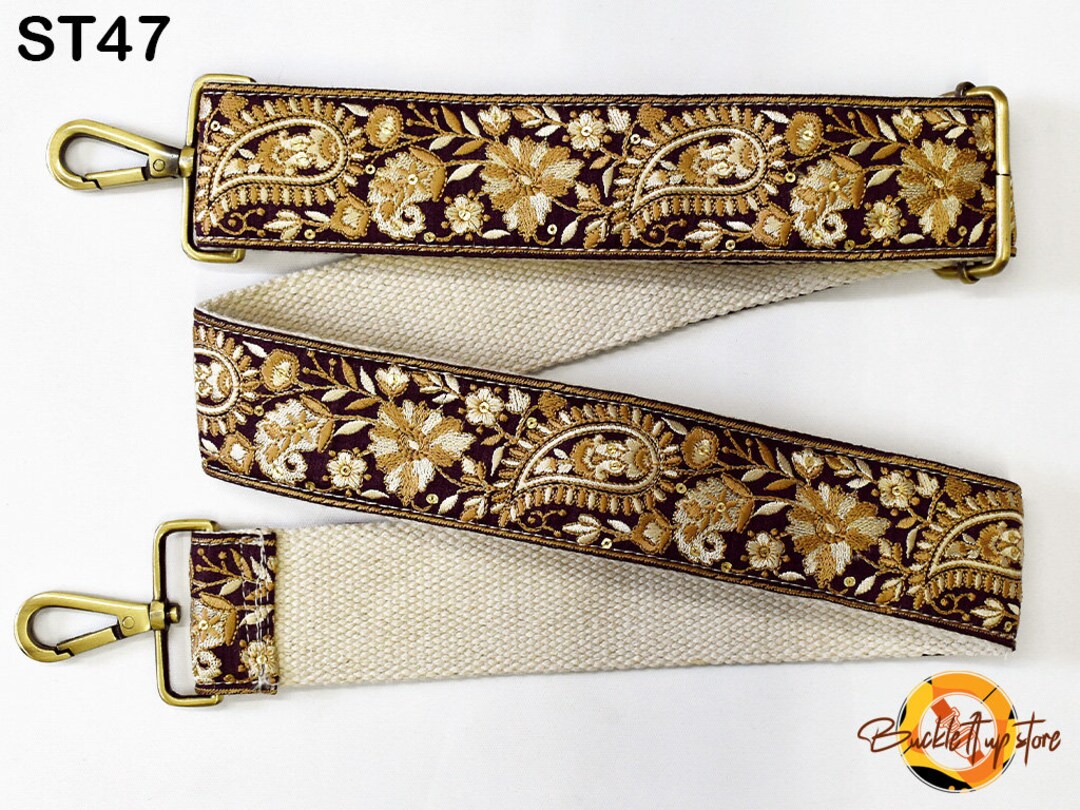Embroidered Purse Strap Crossbody Strap for Purses Handbag Boho Bag ...