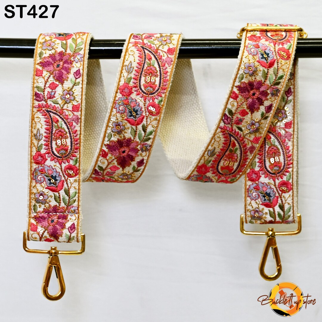 Embroidered Purse Strap Crossbody Strap for Purses Handbag Boho Bag ...