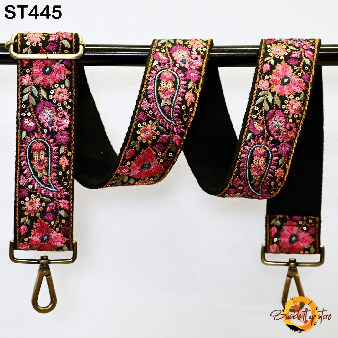 Embroidered Purse Strap Crossbody Strap for Purses Handbag Boho Bag ...