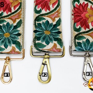 Embroidered Purse Strap Crossbody Strap for Purses Handbag Boho Bag ...