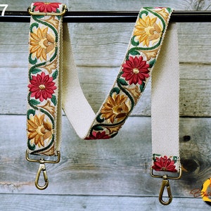 Embroidered Purse Strap Crossbody Strap for Purses Handbag Boho Bag ...