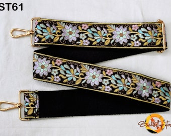 Embroidered Purse Strap Crossbody Strap for Purses Boho Bage Strap ...