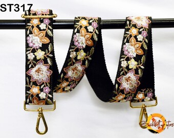 Embroidered Purse Strap Crossbody Strap for Purses Boho Bage Strap ...