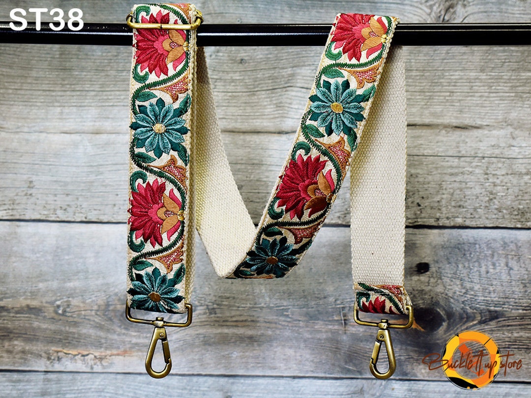 Embroidered Purse Strap Crossbody Strap for Purses Handbag Boho Bag ...