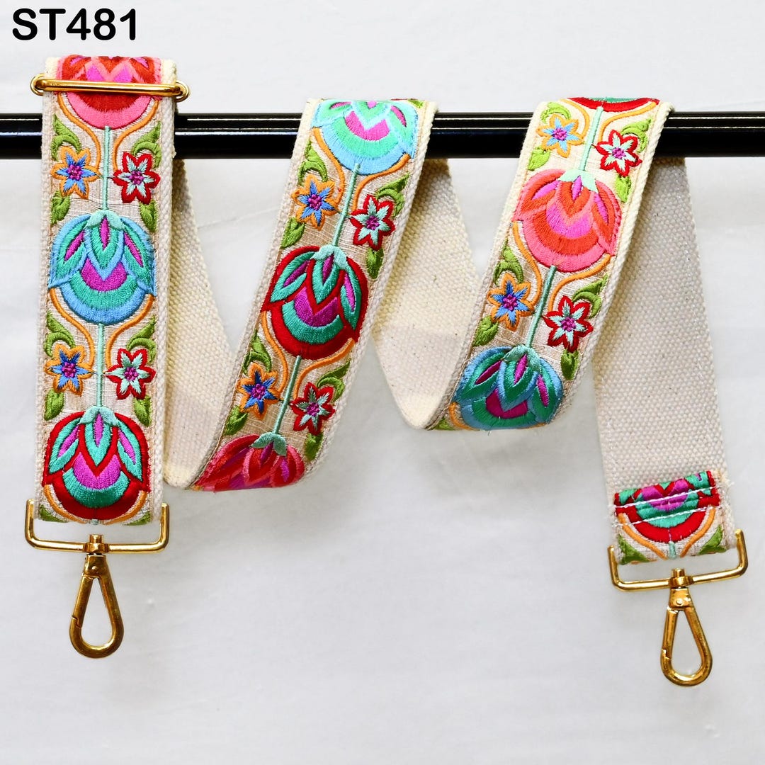 Replacement Handbag Bag Strap Embroidered Camera Strap Crossbody Strap ...