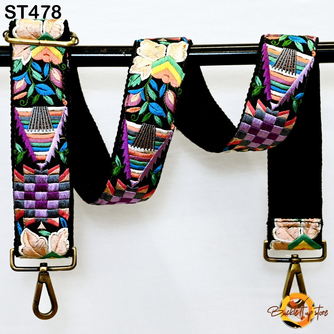 Gift Girlfriend Floral Embroidery Crossbody Strap for Sling Bag ...