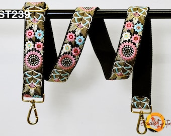 Embroidered Purse Strap Crossbody Strap for Purses Boho Bage Strap ...