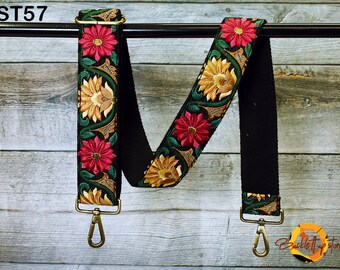 Embroidered Purse Strap Crossbody Strap for Purses Boho Bage Strap ...