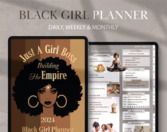 BLACK GIRL Planner 2024 Digital Planner That Girl Planner 2024 Daily ...