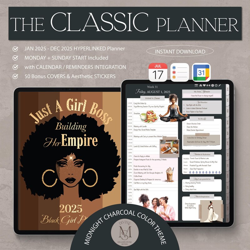 Black Girl Planner - Etsy