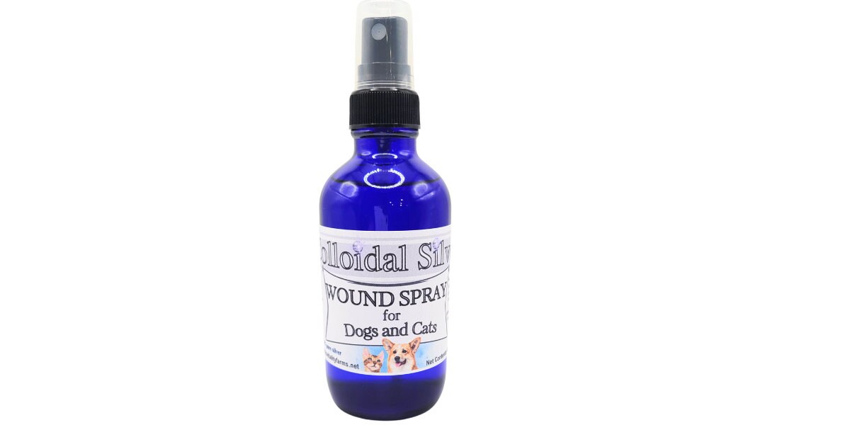 Colloidal Silver Spray for Dogs & Cats - 10 PPM, 4 Oz Glass Bottle ...