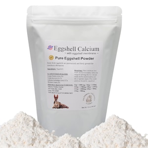 Eggshell Powder for Dogs and Cats - USA Egg Shells - Calcium Supplement ...