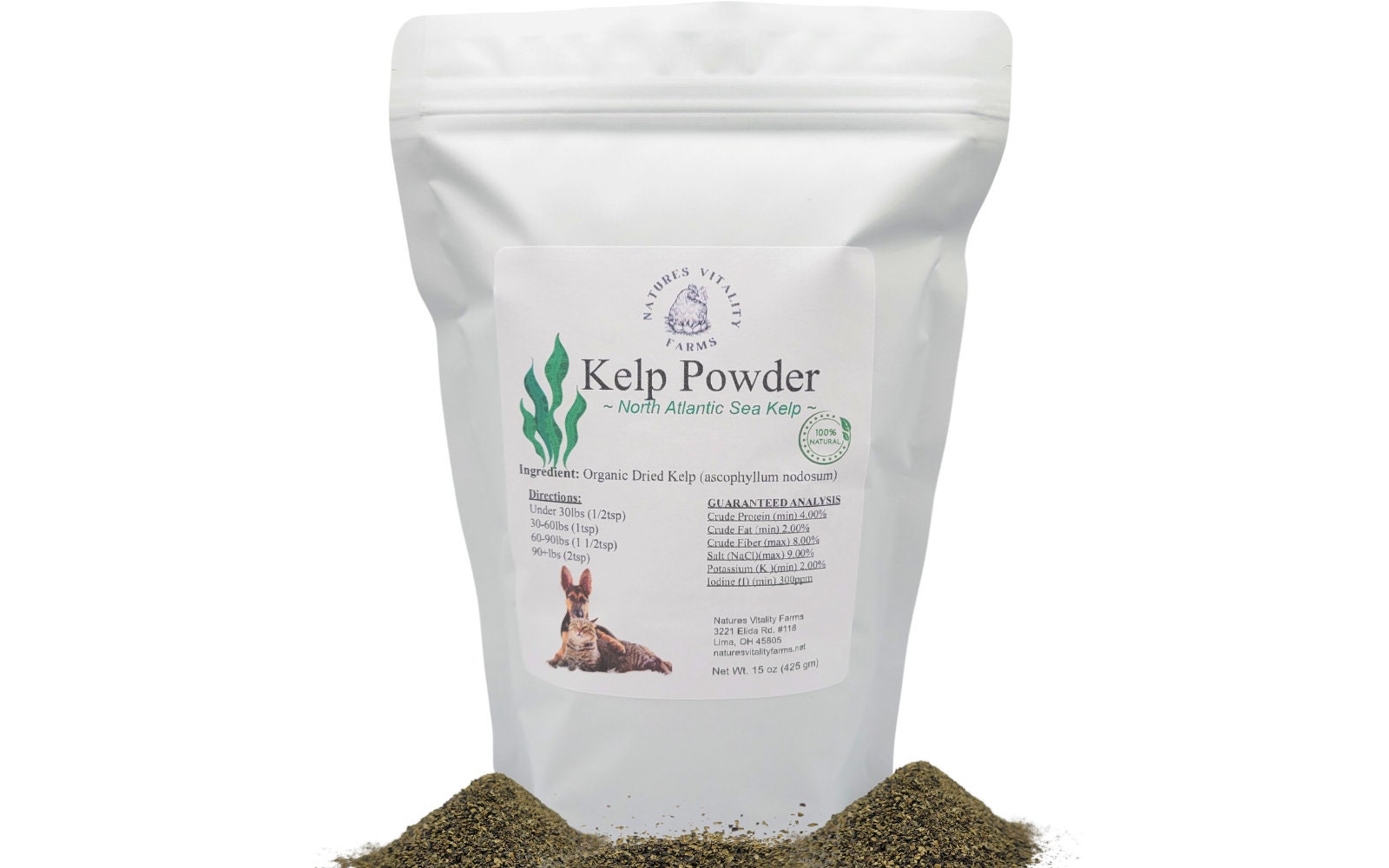 Kelp for Dogs and Cats - Organic North Atlantic Sea Kelp Supplement - Etsy