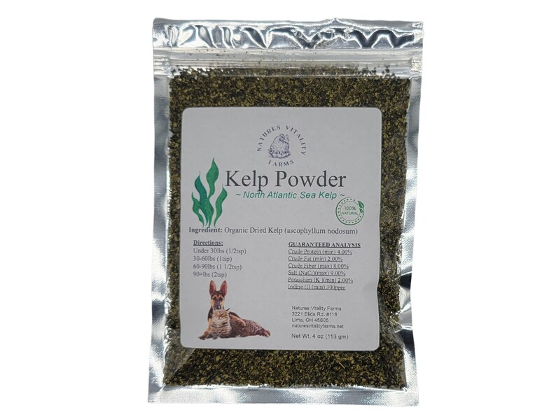 Kelp for Dogs and Cats - Organic North Atlantic Sea Kelp Supplement - Etsy