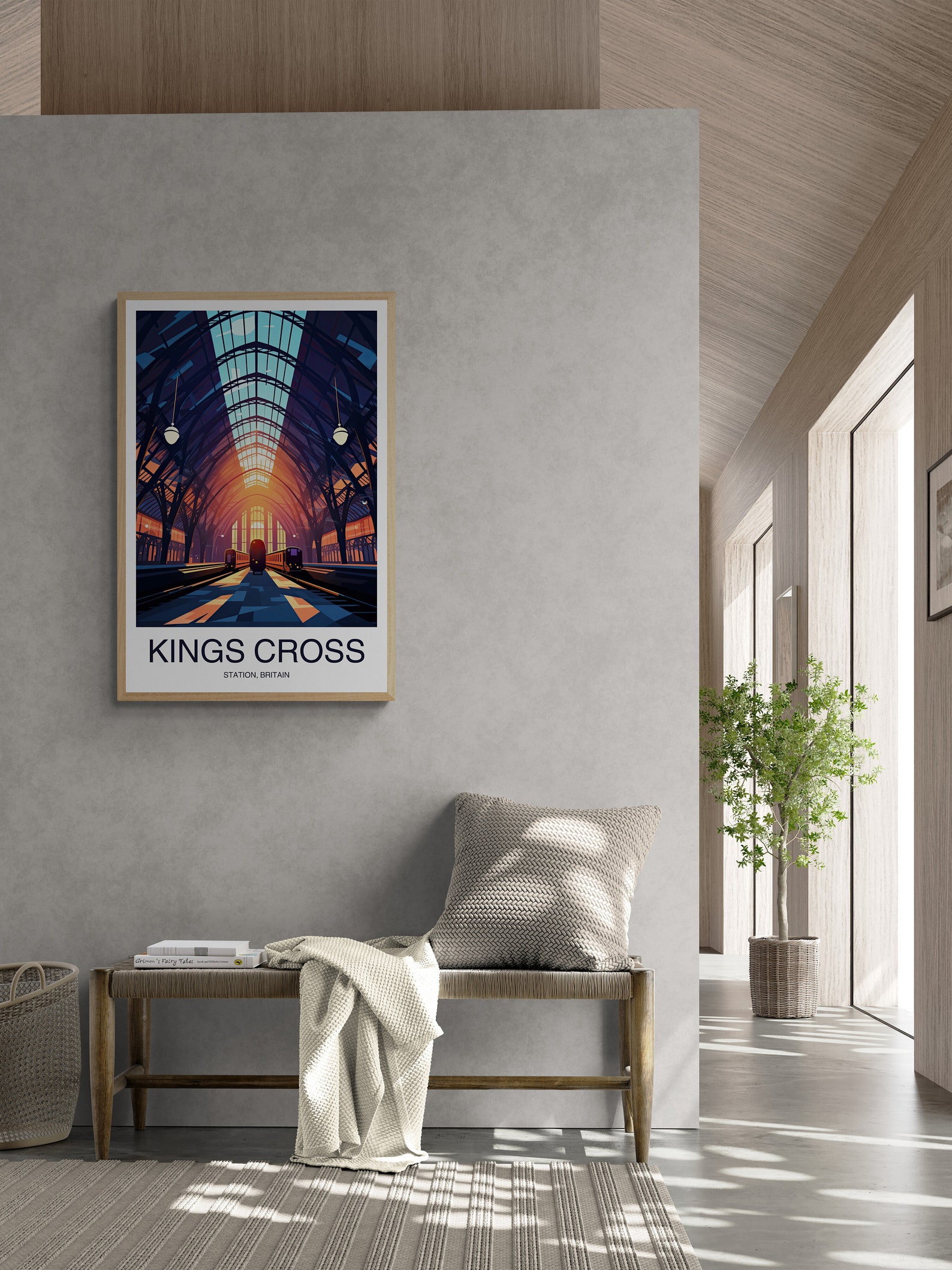 Kings Cross Station Travel Poster, Britain Art, Artwork, Gift, Poster ...