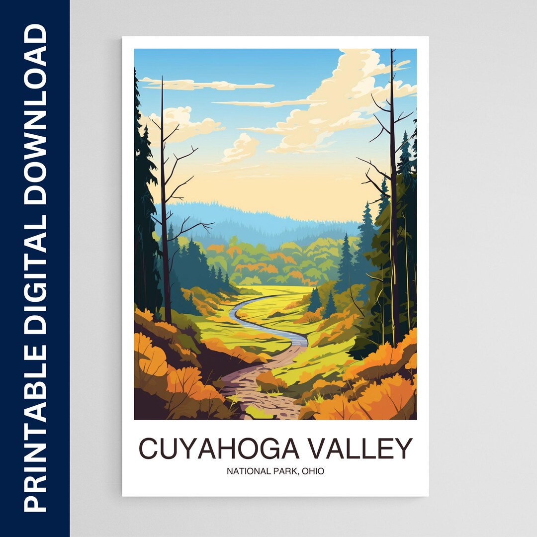 Cuyahoga Valley National Park Poster, Ohio Print, Wall Art, Gift, Home ...