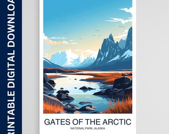 Gates of the Arctic National Park Digital Art Print! - Etsy