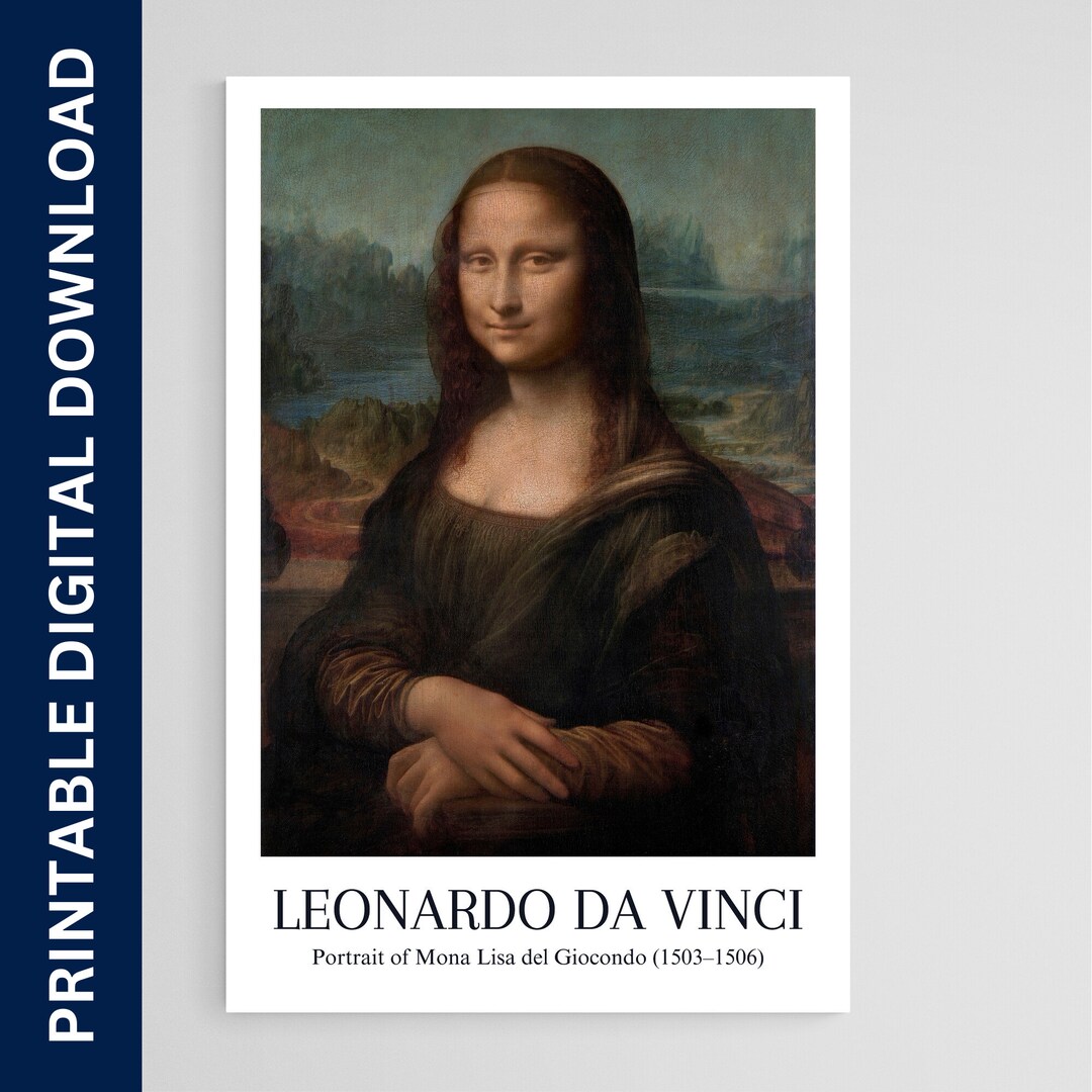 Da Vinci Museum Poster, Mona Lisa Art, Artwork, Gift, Poster, Print ...