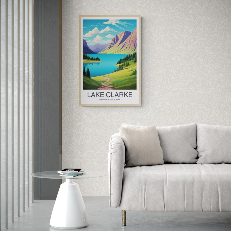 Lake Clarke National Park Poster, Alaska Print, Wall Art, Gift, Home ...