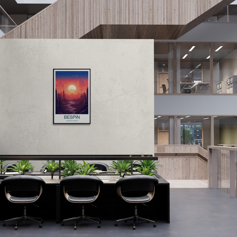 Bespin Travel Print Wall Art, A Land Far Far Away, Travel Poster ...