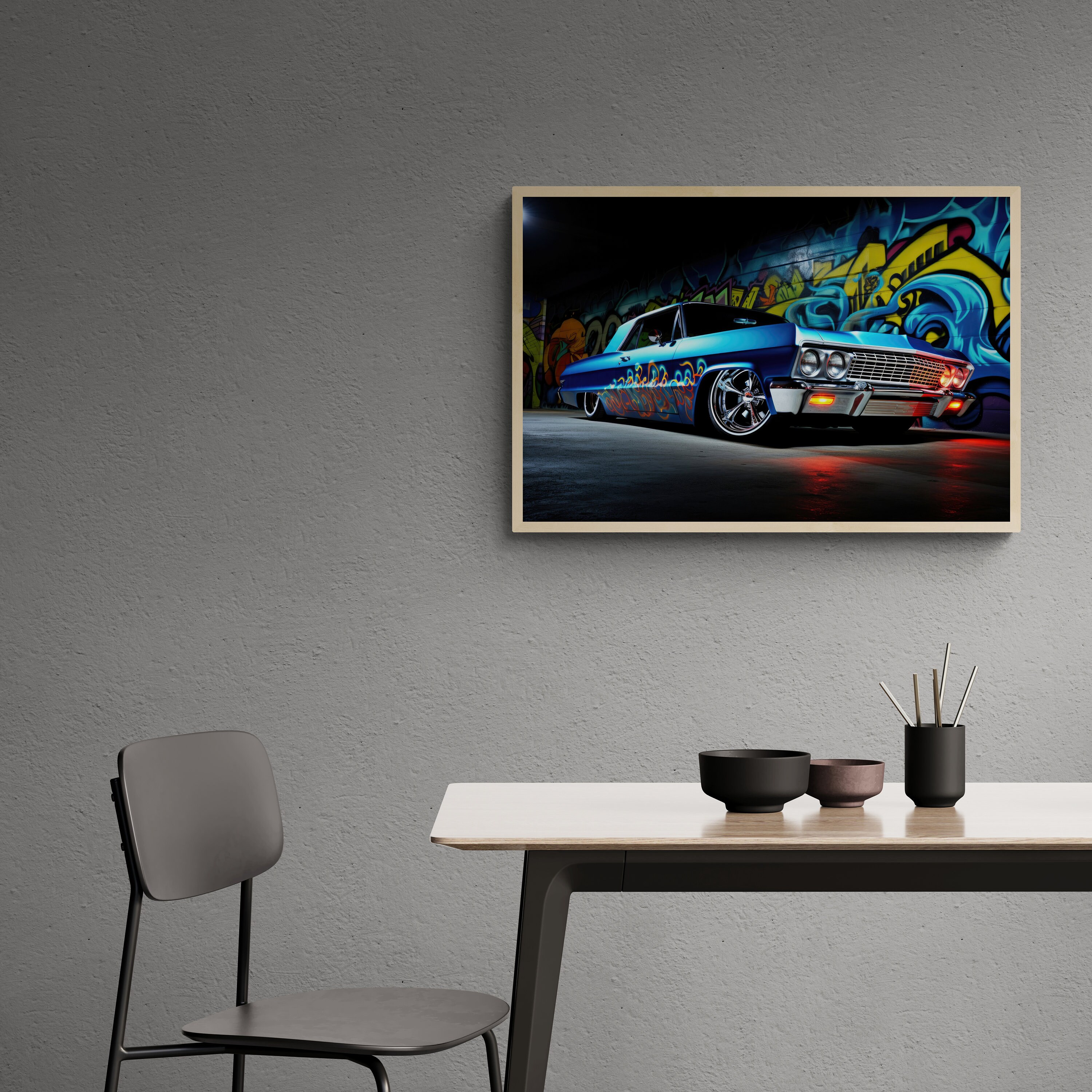Lowrider Car Poster, Car Art, Artwork, Gift, Poster, Print, Wall Art ...