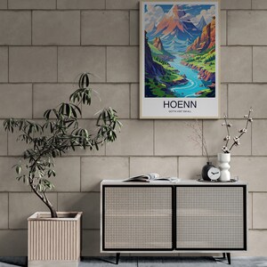 Hoenn Travel Poster, Space Art, Artwork, Gift, Poster, Print, Wall Art ...