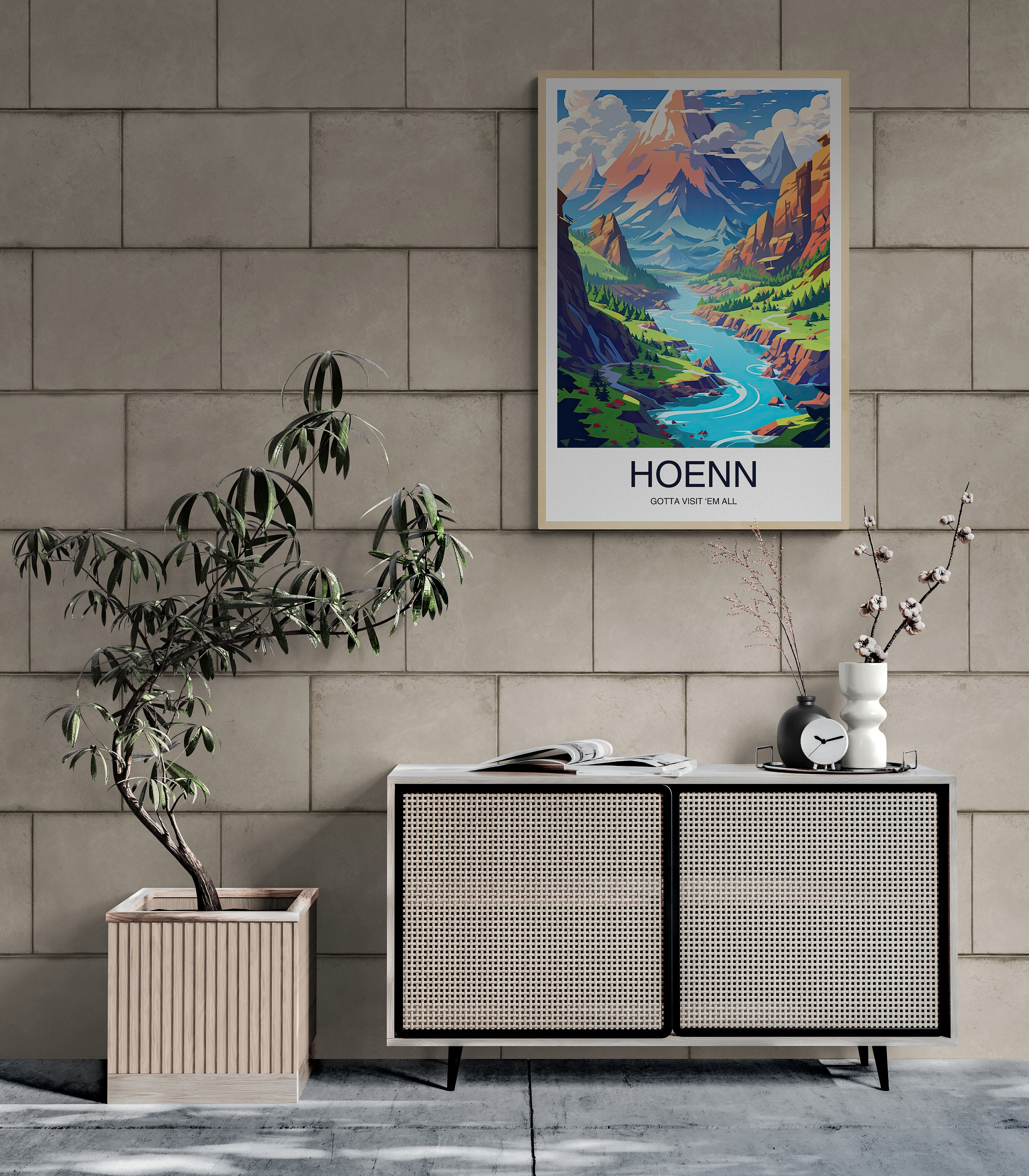 Hoenn Travel Poster, Space Art, Artwork, Gift, Poster, Print, Wall Art ...