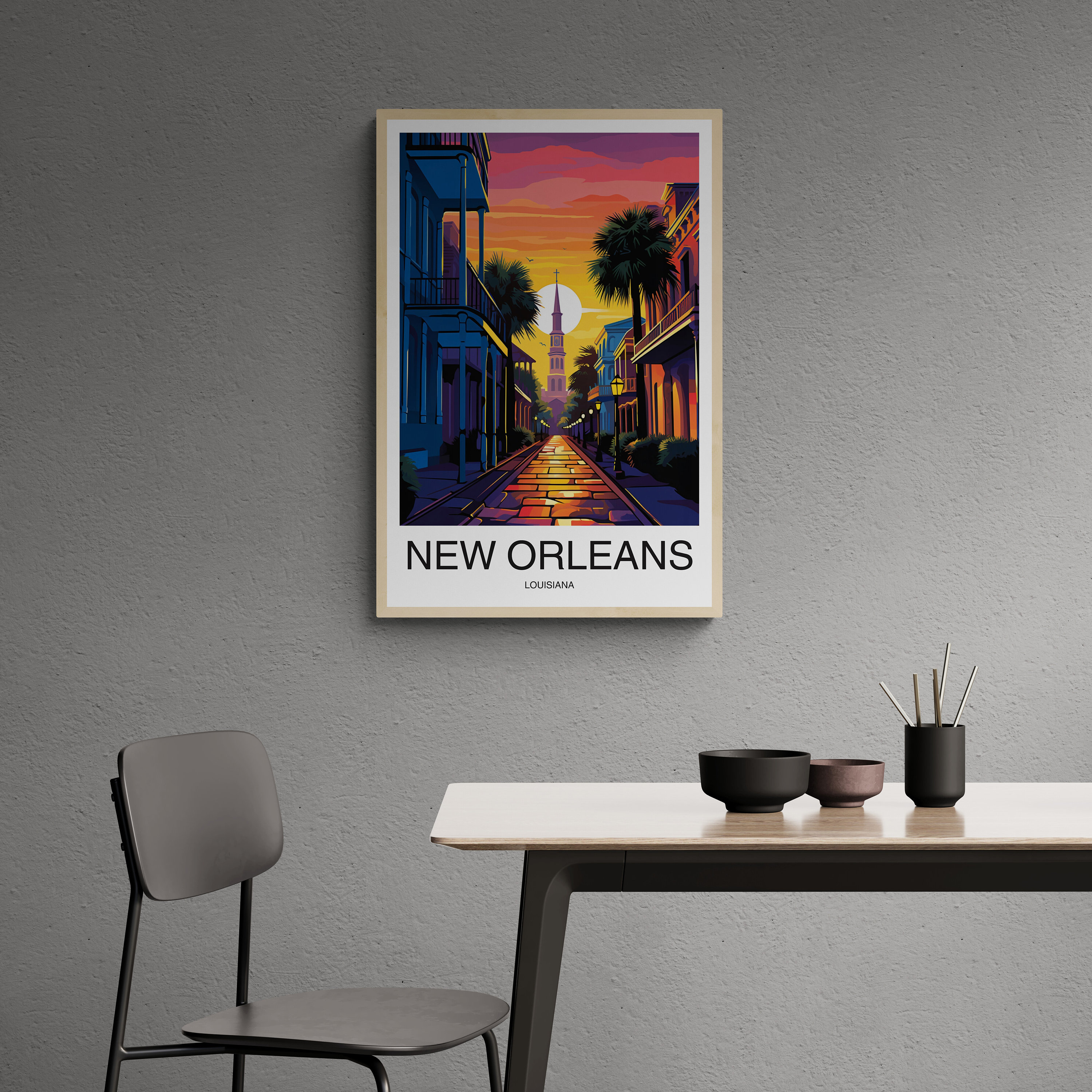 New Orleans Travel Poster, Louisiana Art, Artwork, Gift, Poster, Print ...