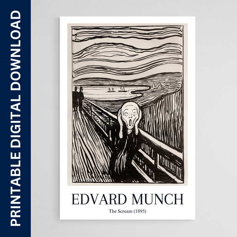Munch Museum Poster, the Scream Art, Artwork, Gift, Poster, Print, Wall ...