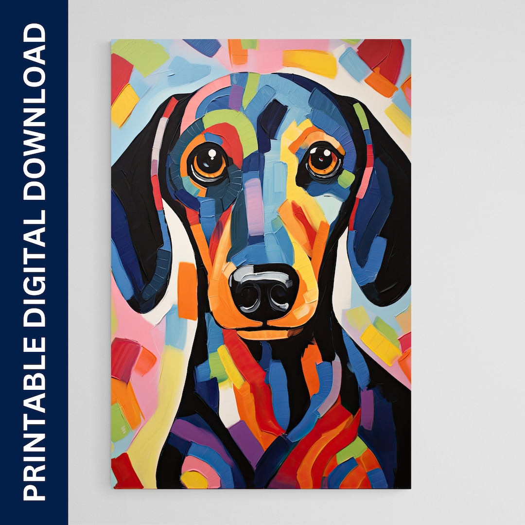 Teckel hond poster, Matisse hond kunst, artwork, cadeau, poster, print ...