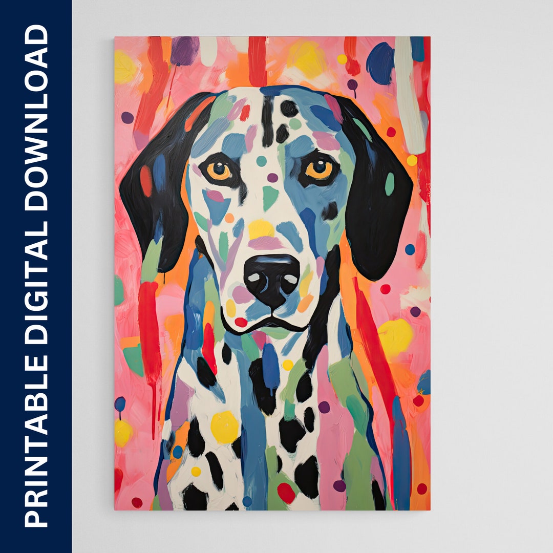 Dalmation Dog Poster, Dog Art, Artwork, Gift, Poster, Print, Wall Art ...