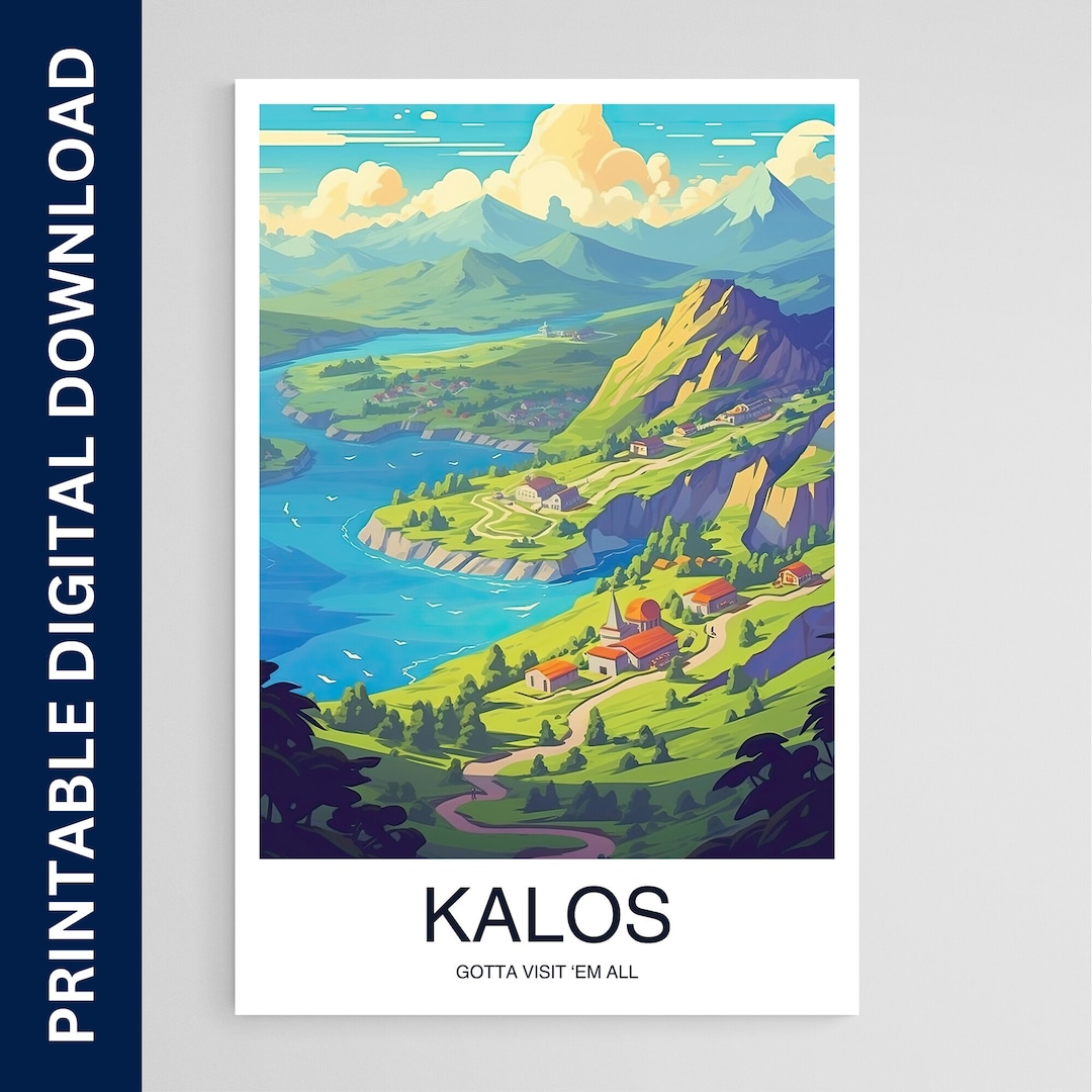 Kalos Travel Poster, Space Art, Artwork, Gift, Poster, Print, Wall Art ...