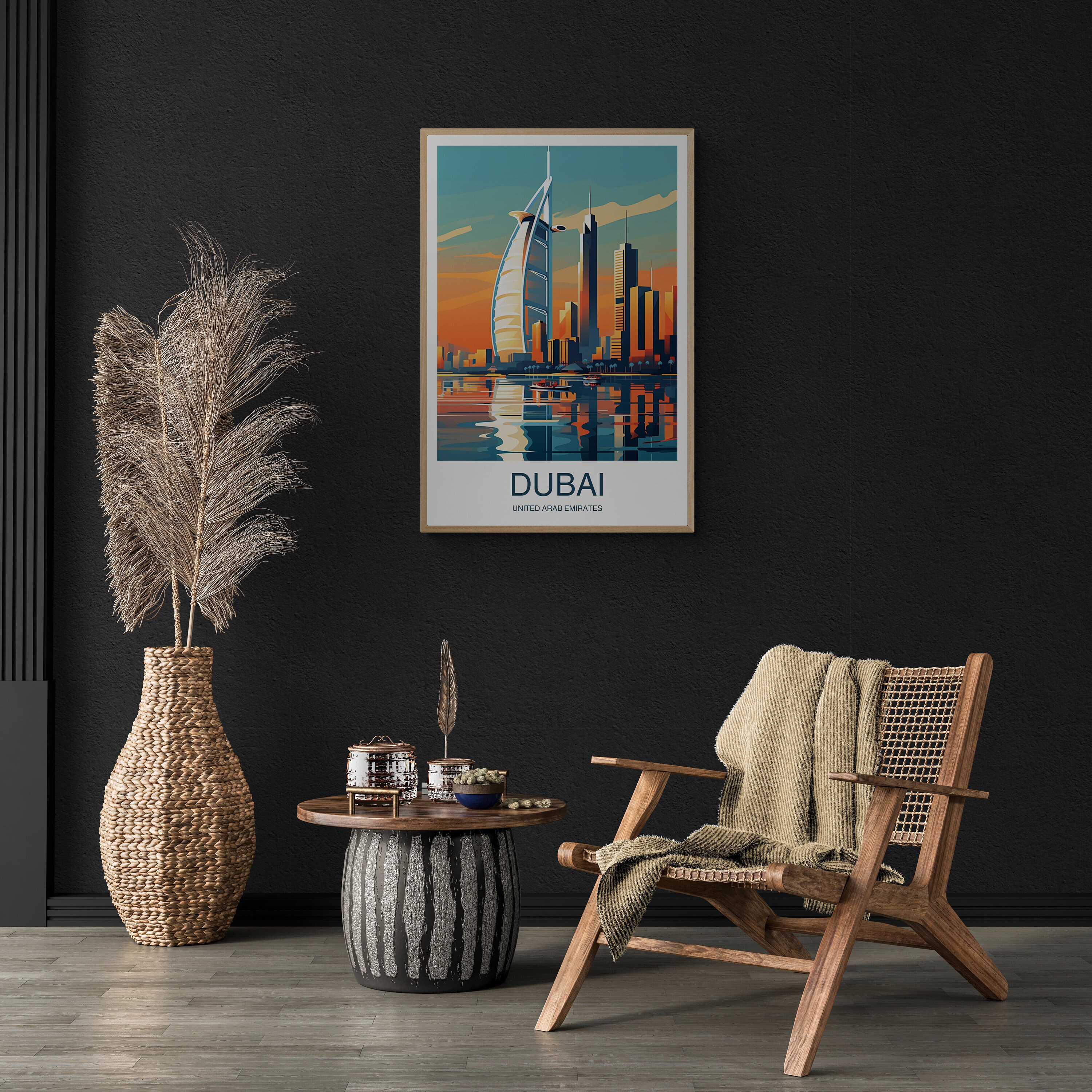Dubai Travel Poster, UAE Art, Artwork, Gift, Poster, Print, Wall Art ...