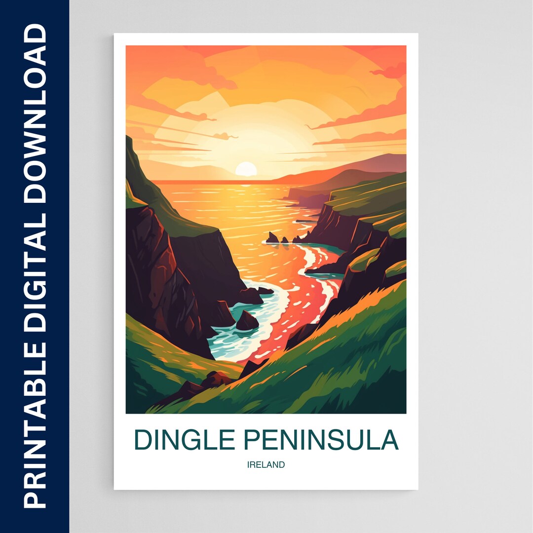 Dingle Peninsula Print Dingle Peninsula Home Decor Landscape Art Print ...