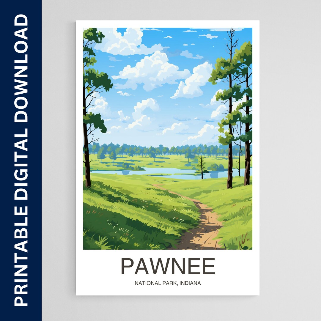 Pawnee National Park Poster, Indiana Print, Wall Art, Gift, Home Decor ...
