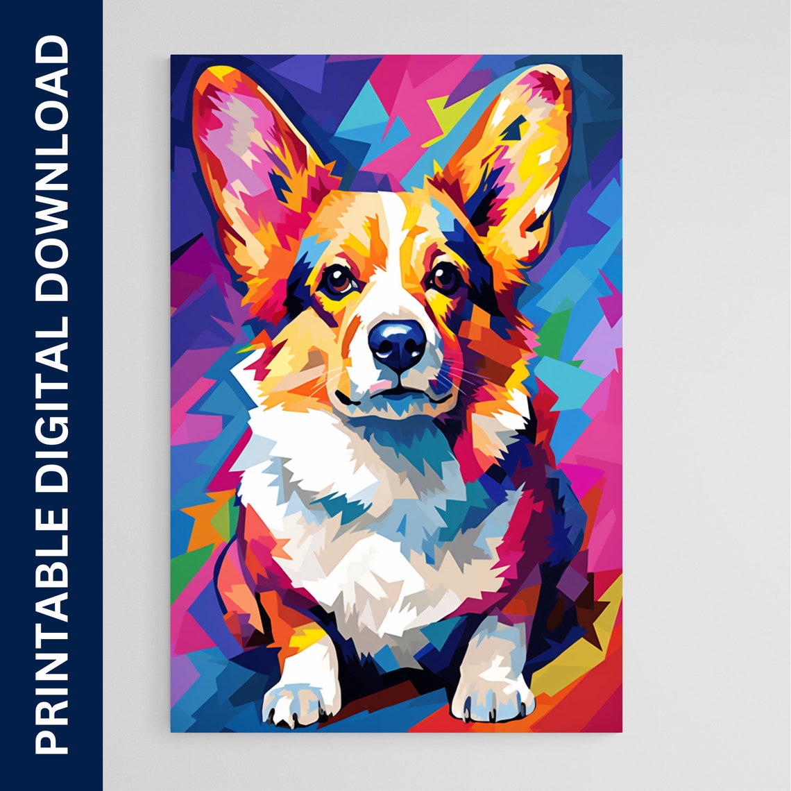 Pembroke Welch Corgi Dog Poster, Dog Art, Artwork, Gift, Poster, Print ...