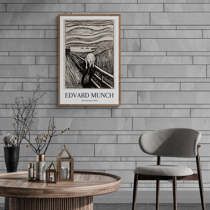 Munch Museum Poster, the Scream Art, Artwork, Gift, Poster, Print, Wall ...