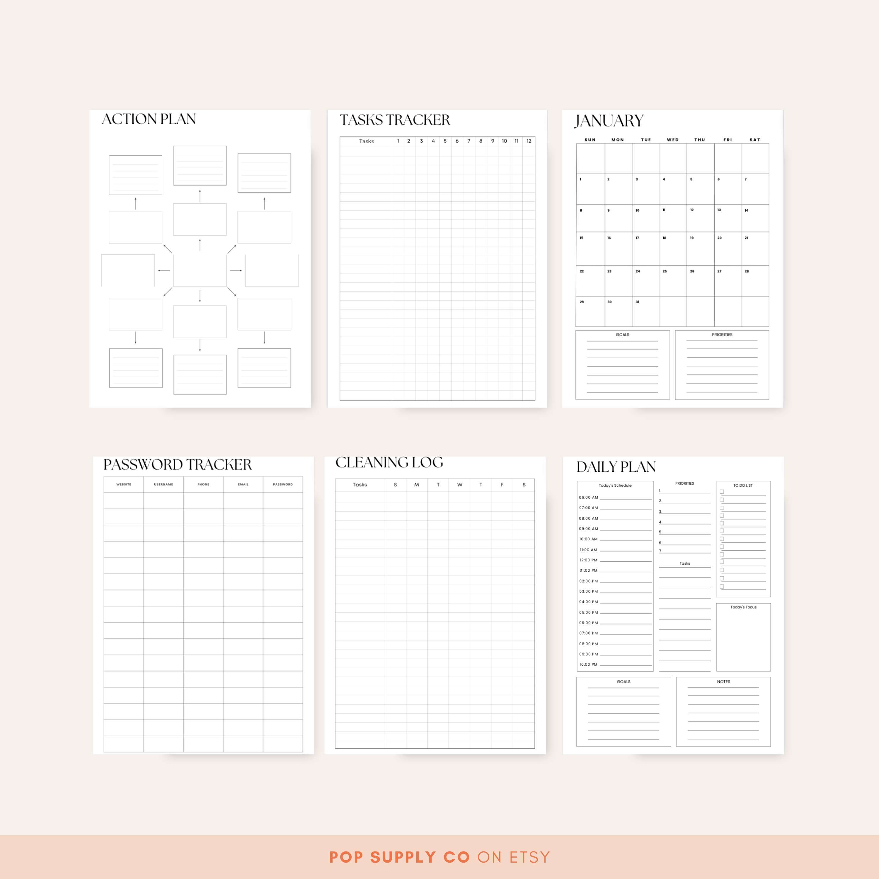 ADHD Printable Planner - Etsy