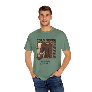 WOOLLY MAMMOTH T-SHIRT - Unique Design of Extinct Mammuthus Primigenius ...