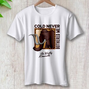 WOOLLY MAMMOTH T-SHIRT - Unique Design of Extinct Mammuthus Primigenius ...